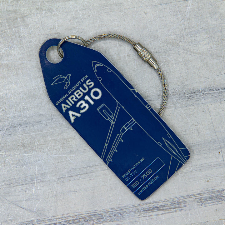 Aviationtag Azores Airlines A310 Blue Aircraft Skin Tag CS-TGV
