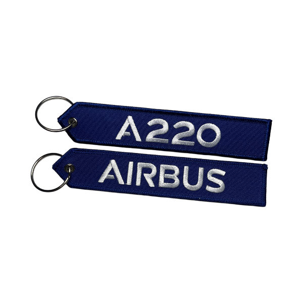 Airbus A220 Keychain - Navy/White | Aviamart.com