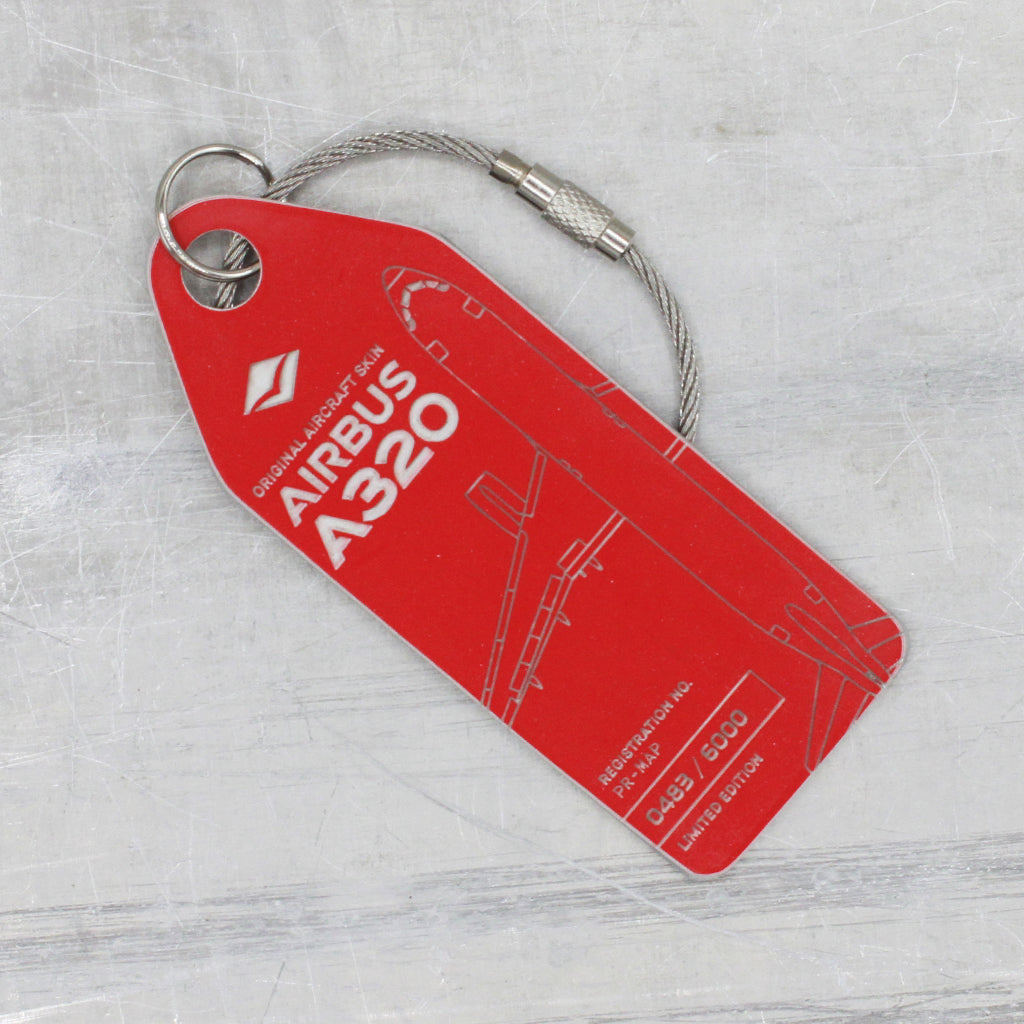 Aviationtag TAM Brazil Airbus A320 Red Aircraft Skin Tag (PR-MAP)