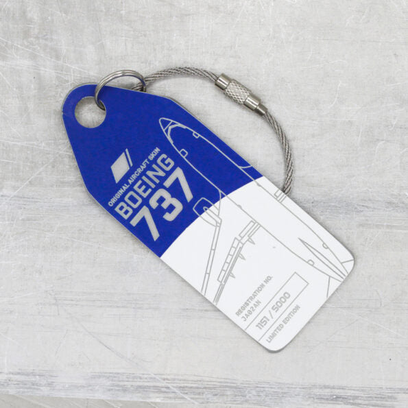 Aviationtag Boeing B737 ANA White/Blue Aircraft Skin Tag (G-CELR)