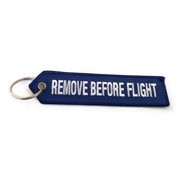 Airbus "Remove Before Flight" Licenced Keychain - Blue/White | Aviamart.com