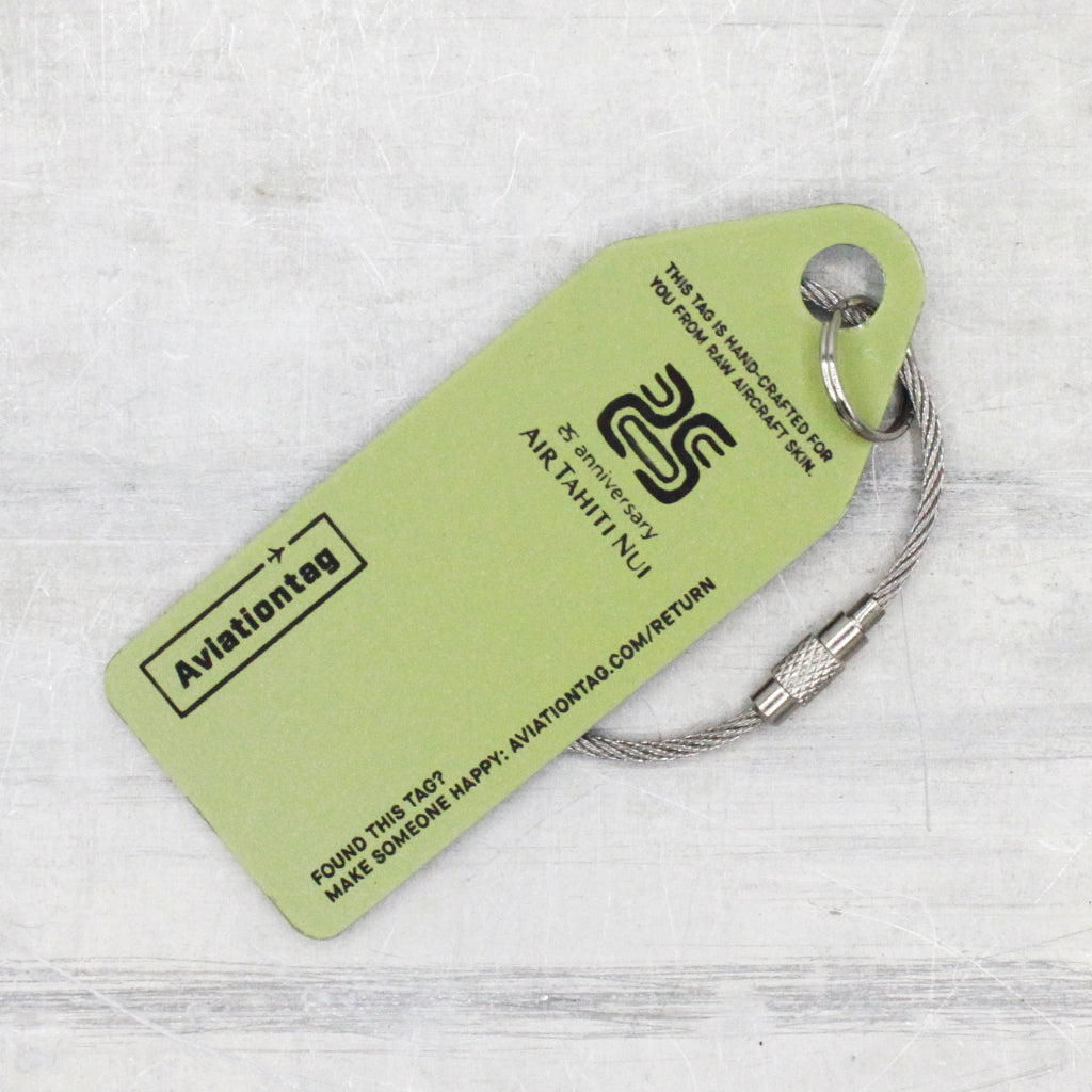Aviationtag Air Tahiti Nui A340 Aircraft Skin Light Blue Tag - F-OJTN