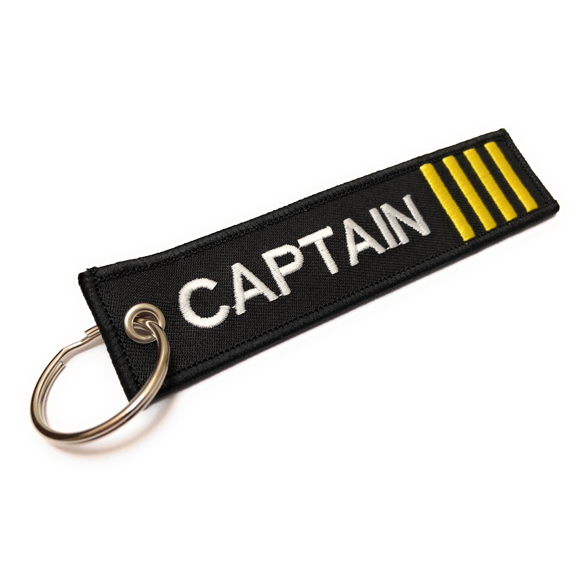 Captain Luggage Tag | Keychain | 4 Gold Stripes | aviamart®