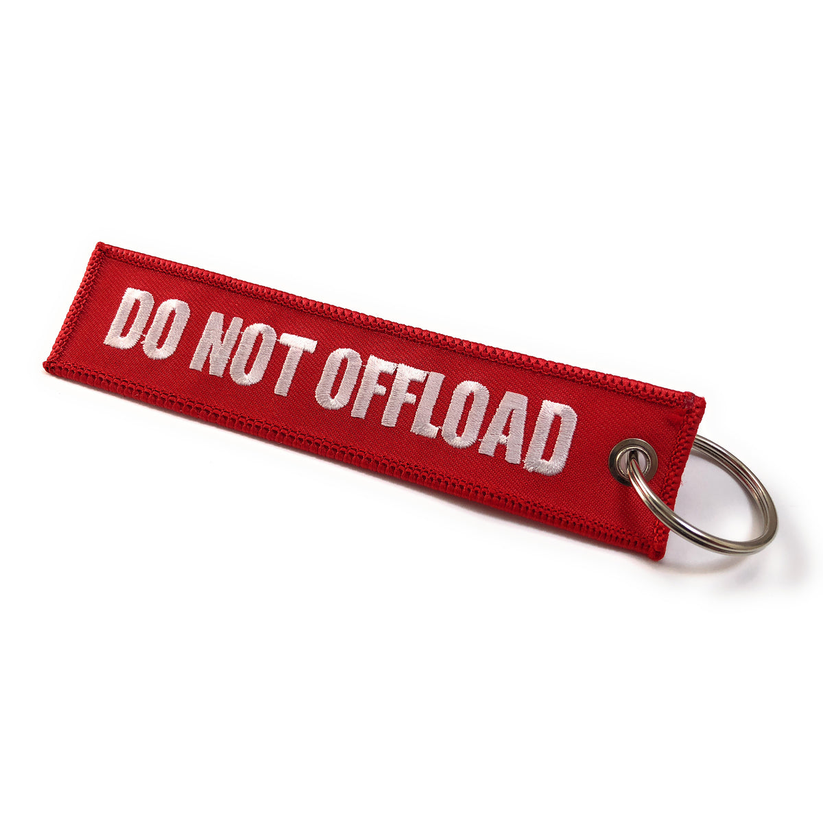 Crew Baggage / Do Not Offload Embroidered Luggage Tag / Keychain