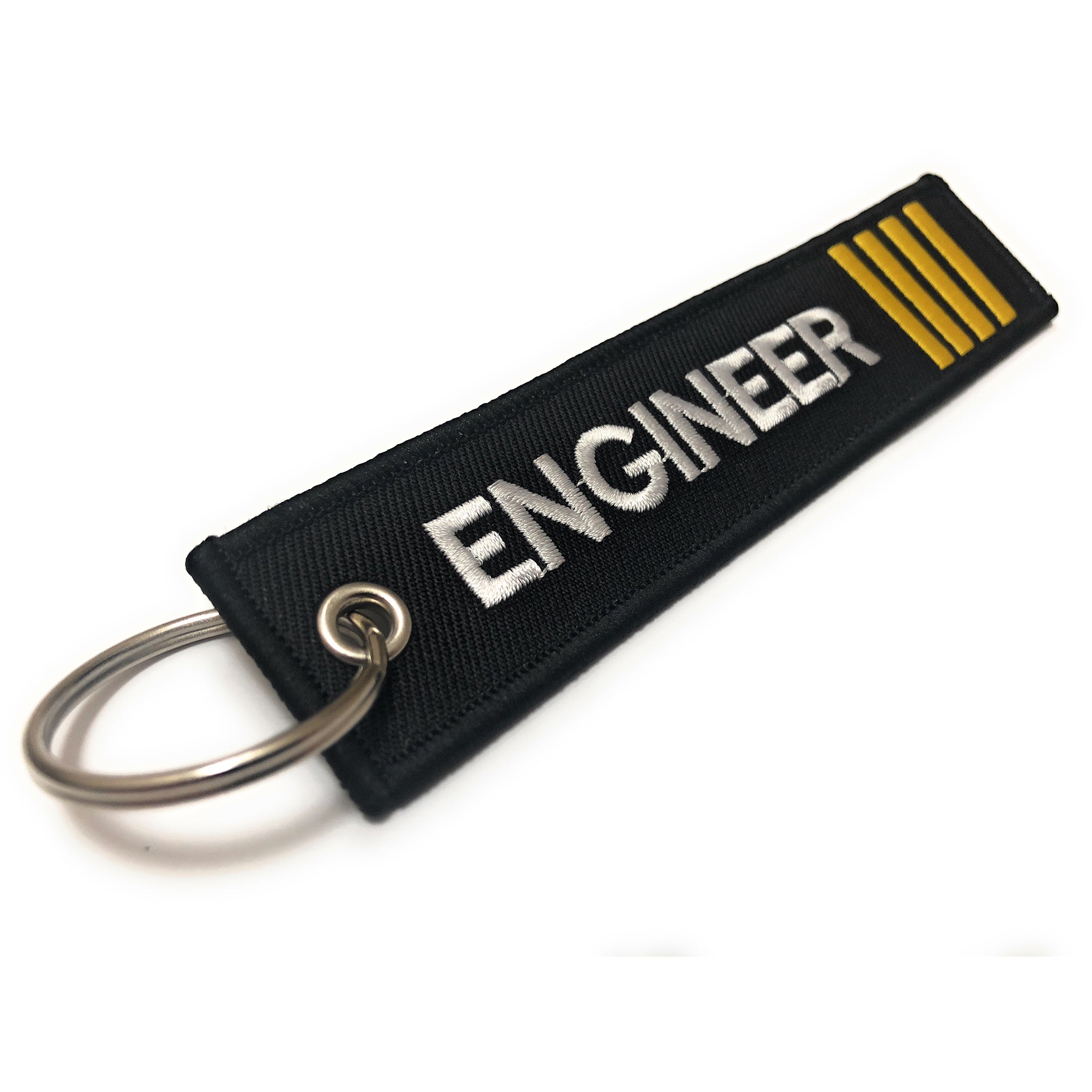 Engineer Luggage Tag | Keychain | 4 Gold Stripes | aviamart®