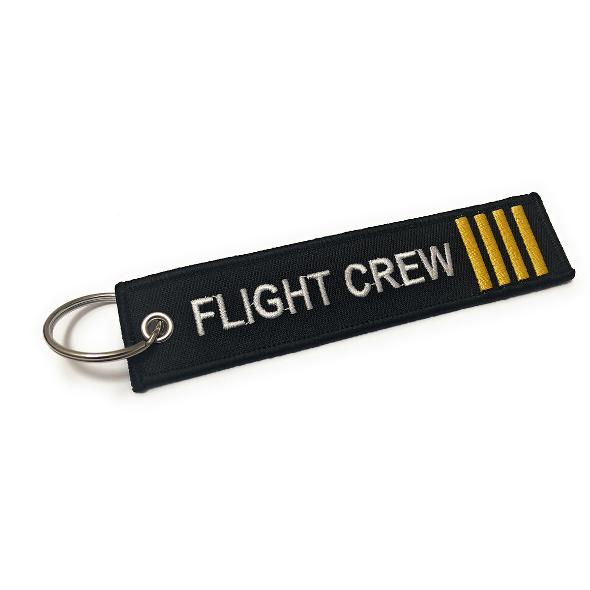 Flight Crew Luggage Tag | Keychain | 4 Gold Stripes | aviamart®