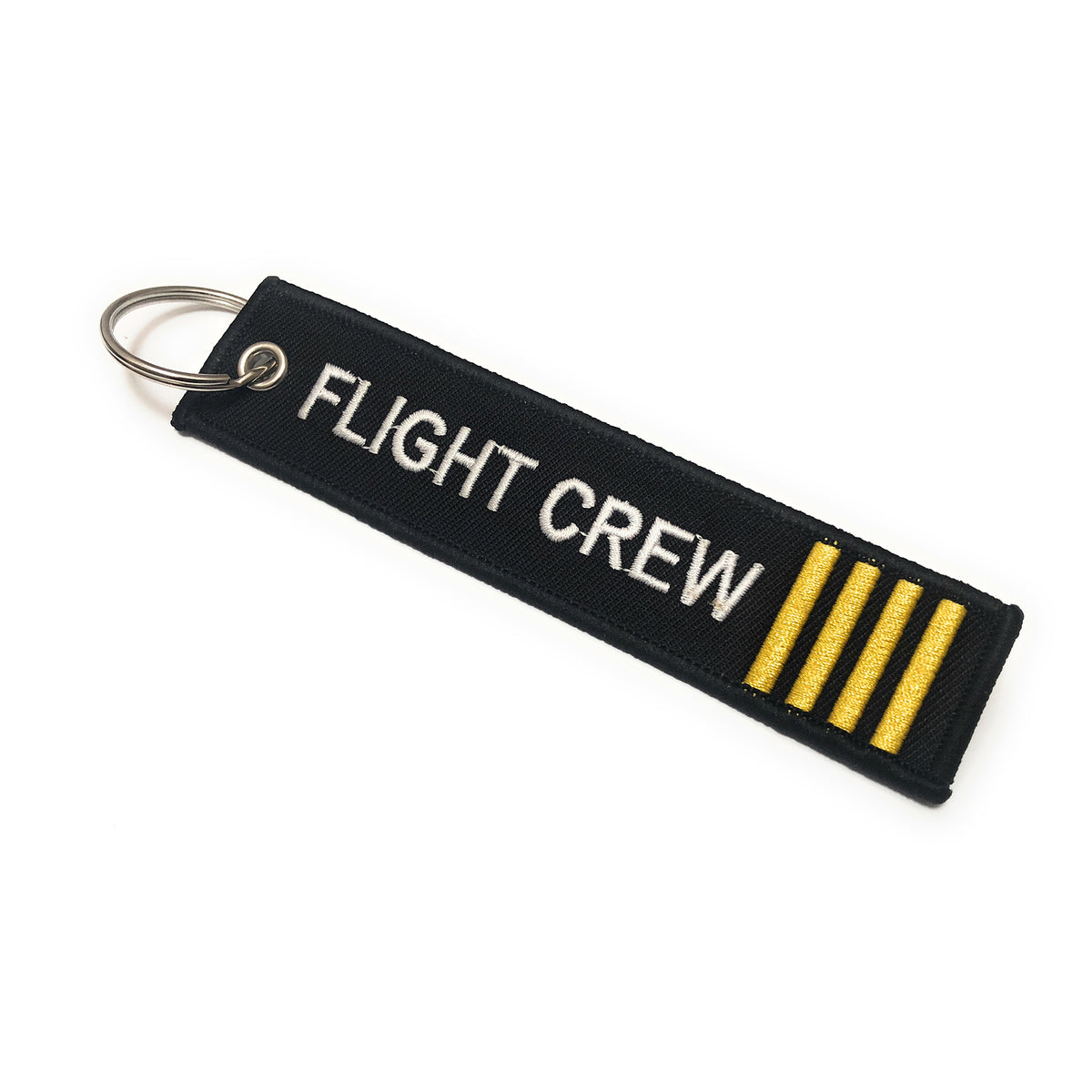 Flight Crew Luggage Tag | Keychain | 4 Gold Stripes | aviamart®