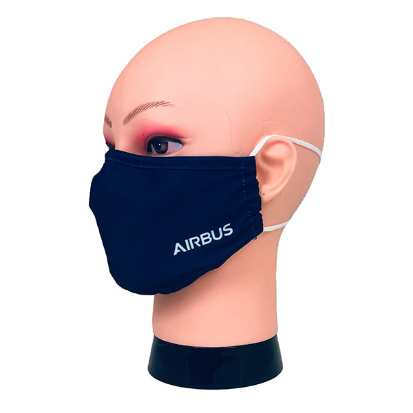 Genuine Airbus Adult Face Mask in Navy and White | Aviamart.com