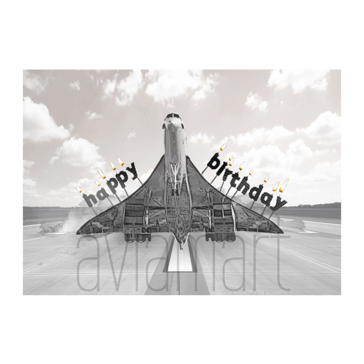 Birthday Card | Happy Birthday / Concorde Wings | aviamart®
