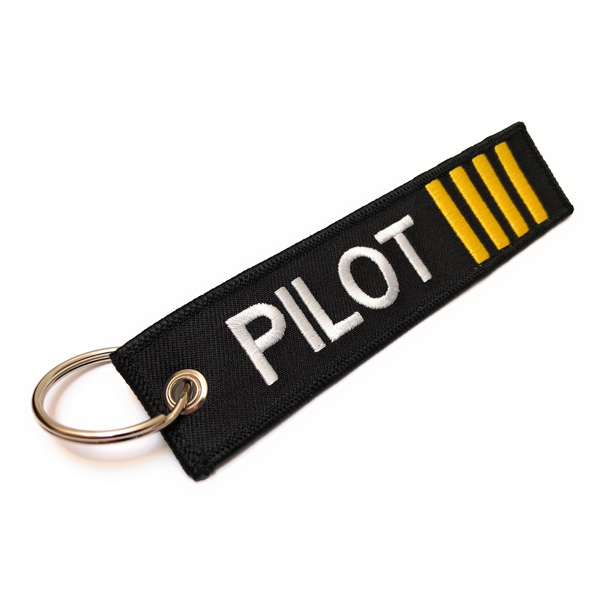 Pilot Keychain | Luggage Tag | 4 Gold Stripes | aviamart®