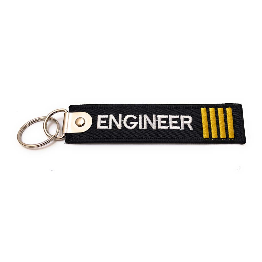 Premium Engineer Luggage Tag - 4 Stripes Gold | Aviamart®