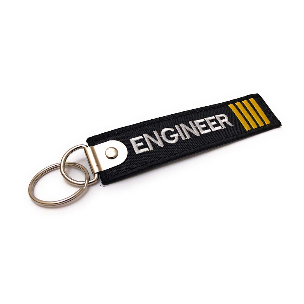 Premium Engineer Luggage Tag - 4 Stripes Gold | Aviamart®