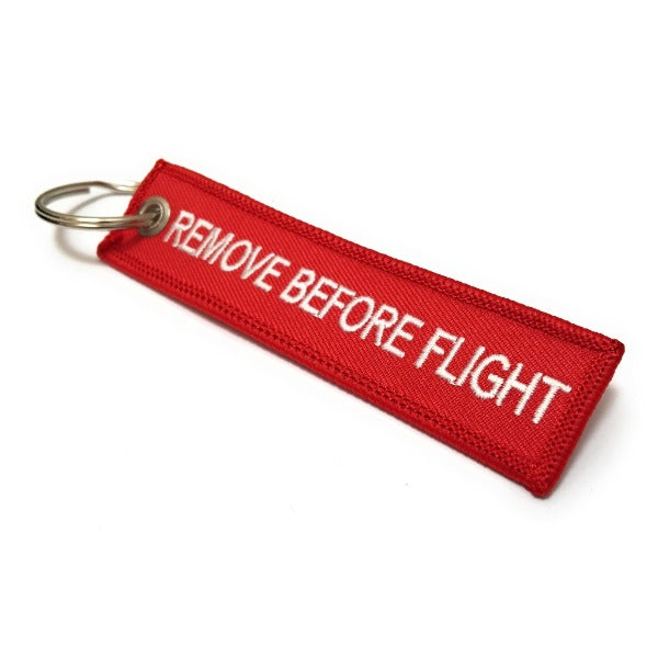 Remove Before Flight MINI Keychain | Luggage Tag | Red | £2.95