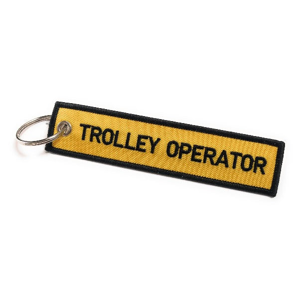 Troley Operator Luggage Tag | Keychain | Yellow / Black | aviamart®