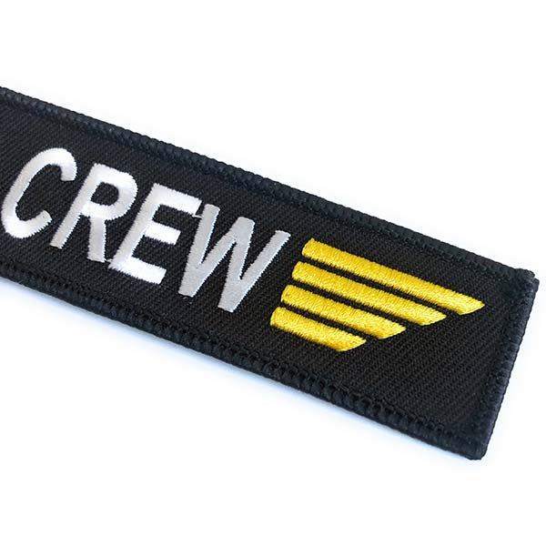 Air Crew Tag with Gold Wings - 100% Embroidered | Aviamart.com