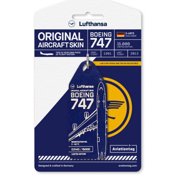 Aviationtag Lufthansa B747 in Blue (D-ABTE) - Aviamart