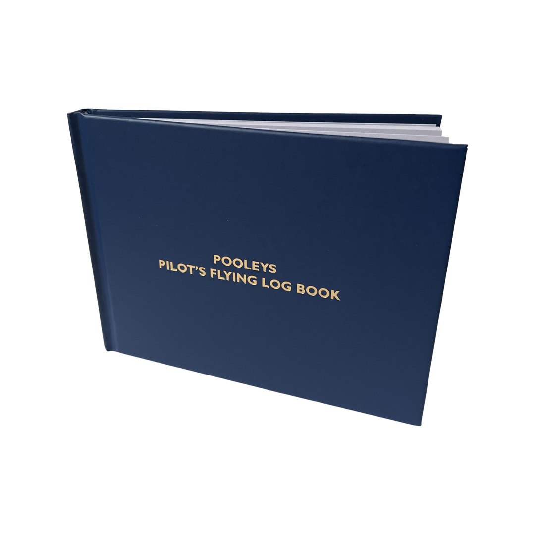 Private Pilot (PPL) Log Book in Blue by Pooleys - Aviamart.com
