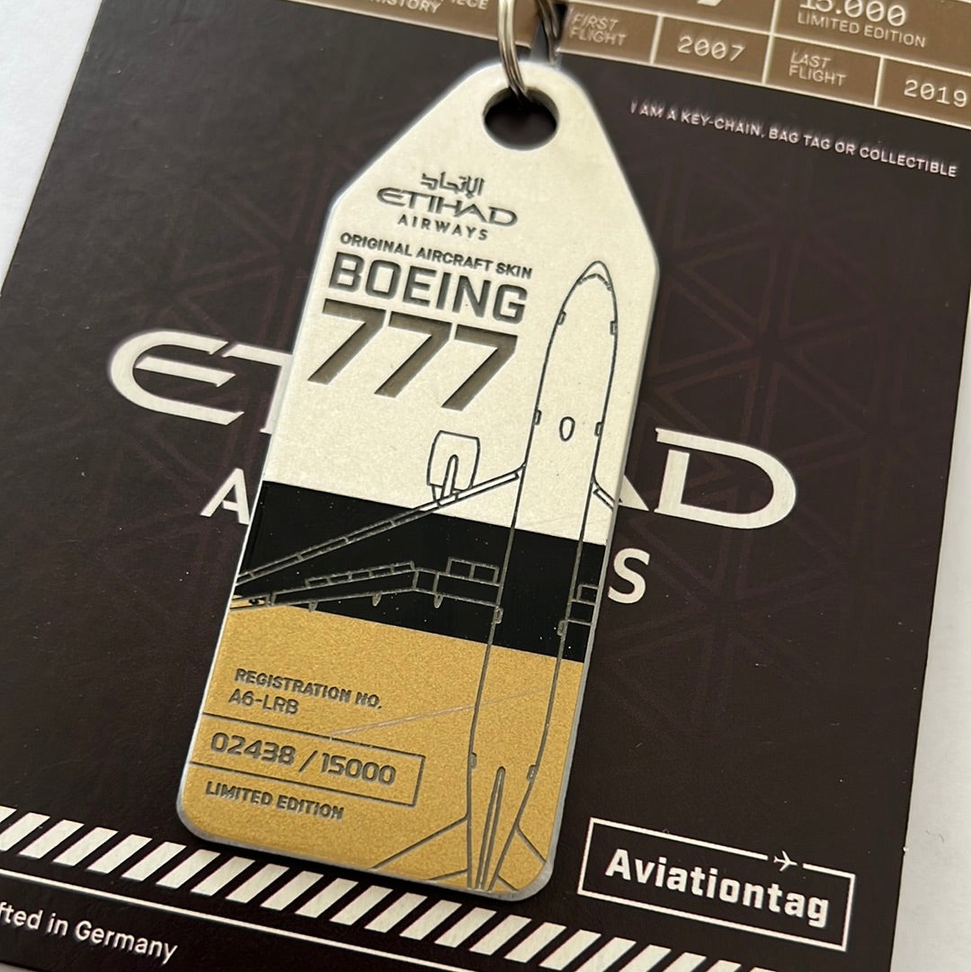 Aviationtag Etihad Airways B777 Tri-Colour (A6-LRB) - 2438